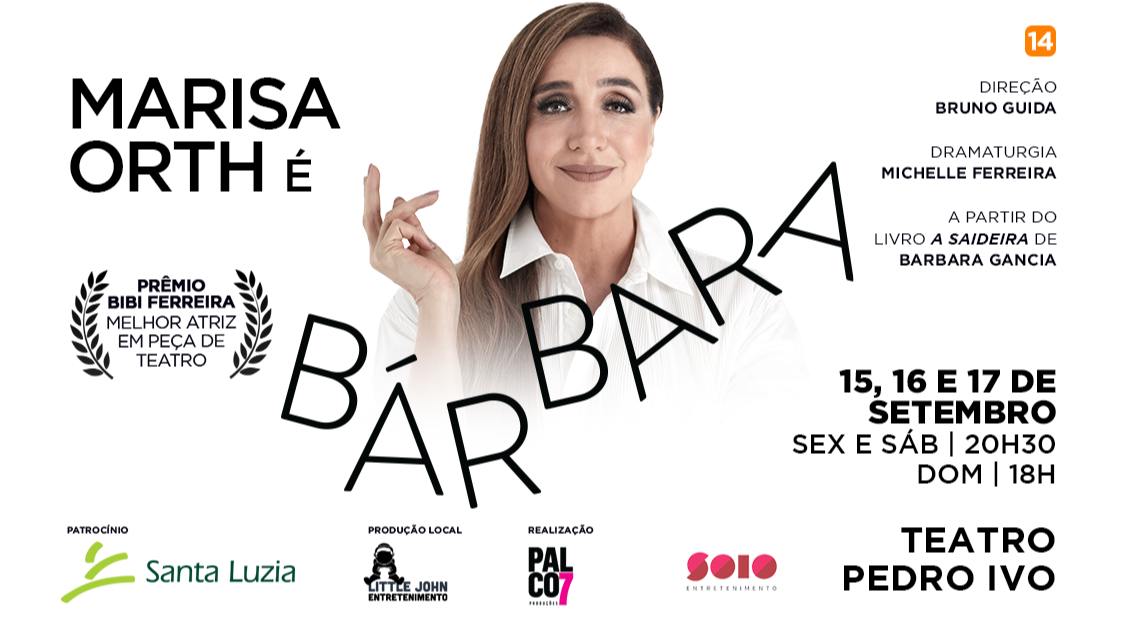 Bárbara! com Marisa Orth em Florianópolis - Evento ON