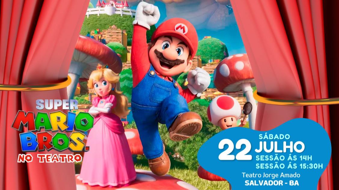 Super Mario Bross no Teatro em Salvador - Evento ON