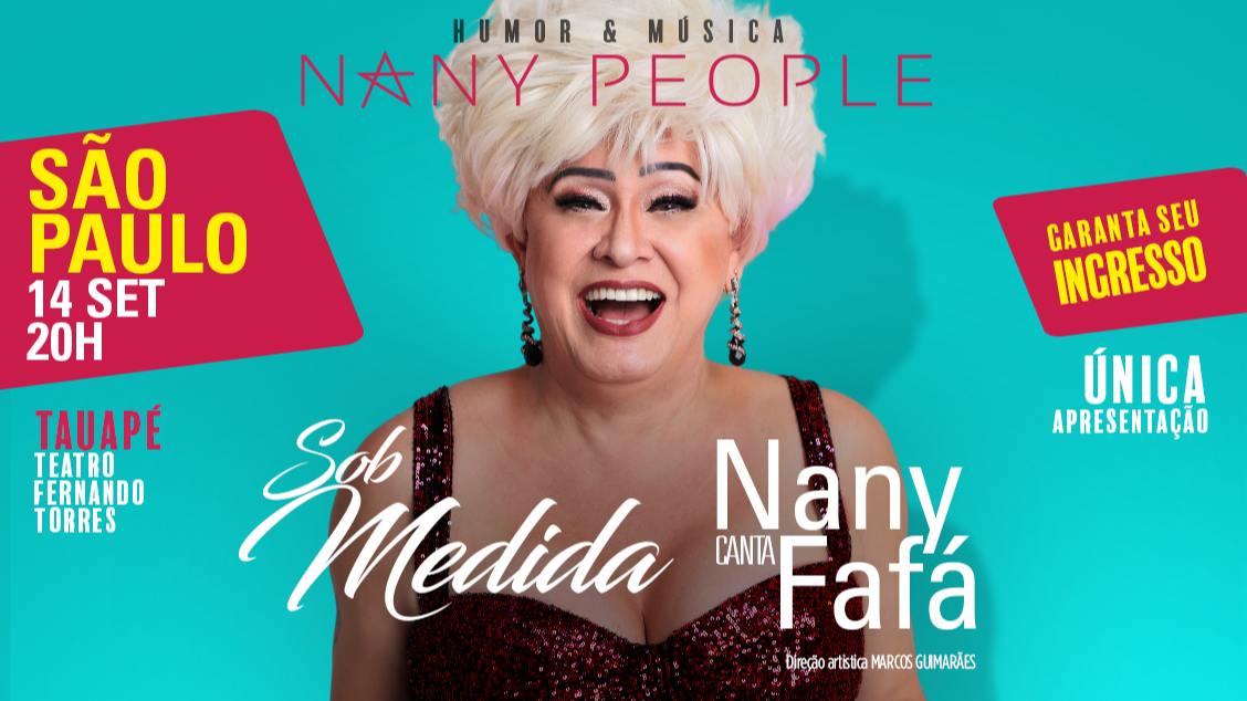 Nany People em “Sob Medida - Nany Canta Fafá” no Tatuapé em São Paulo ...