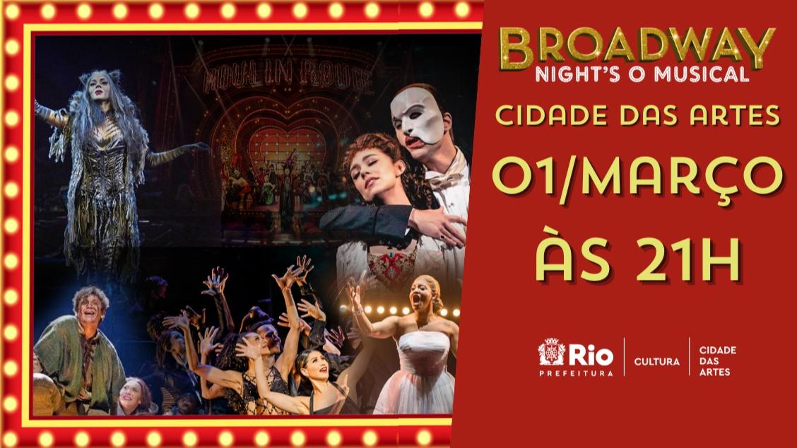 Broadway Night´s o Musical em Rio de Janeiro - Evento ON